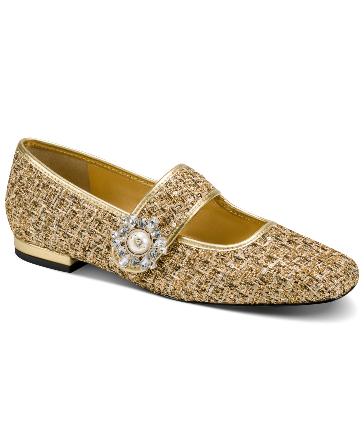 Click here for Karl Lagerfeld Paris Womens Mary Jane Flats - Gold prices