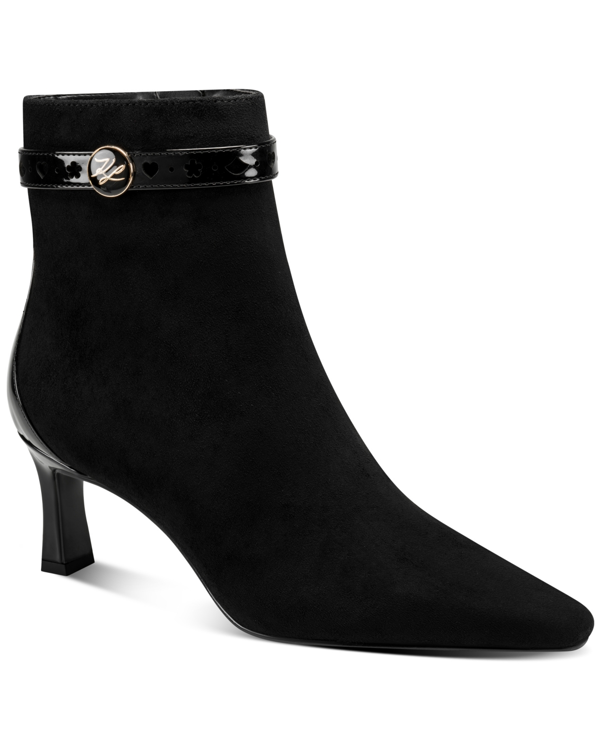 Click here for Karl Lagerfeld Paris Womens Shadow Heeled Ankle Bo... prices