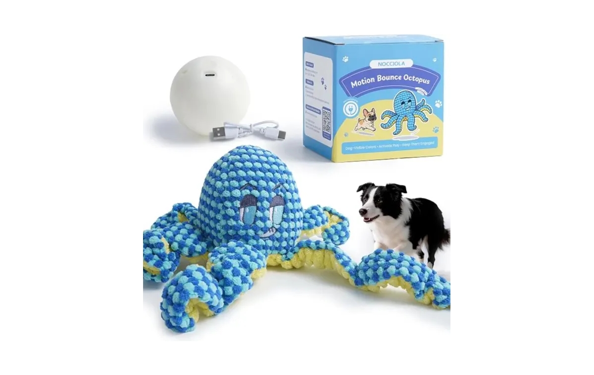 Click here for Nocciola Octo Ball Interactive Dog Toy  No Stuffin... prices