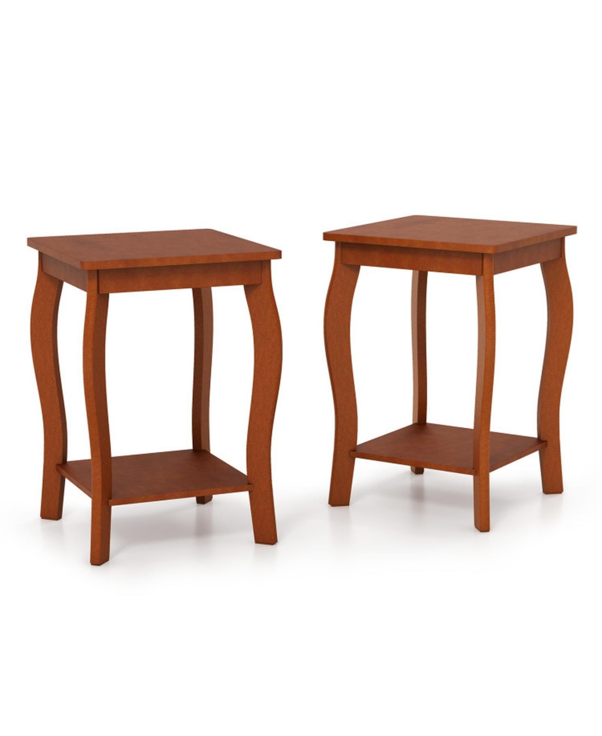 Click here for Gouun Set of 2 Square Side End Tables 2-Tier with... prices
