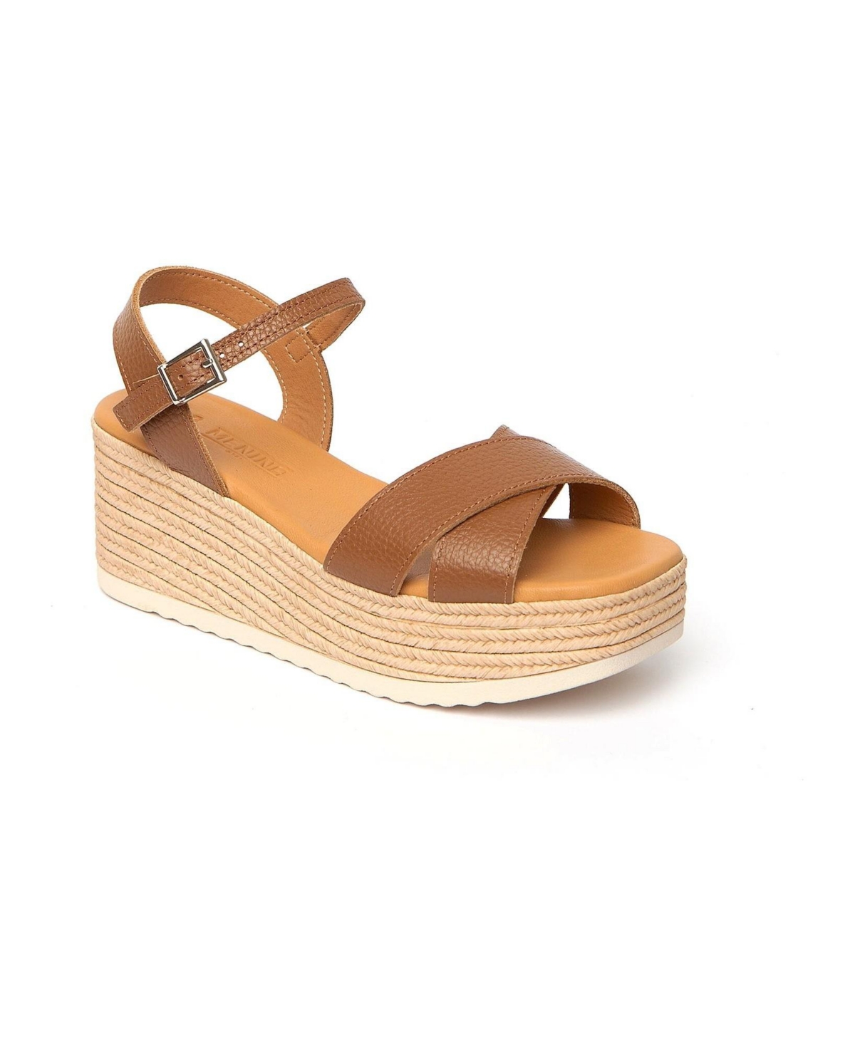 Click here for Menina Step Womens Rita Wedge Sandals - Tan prices