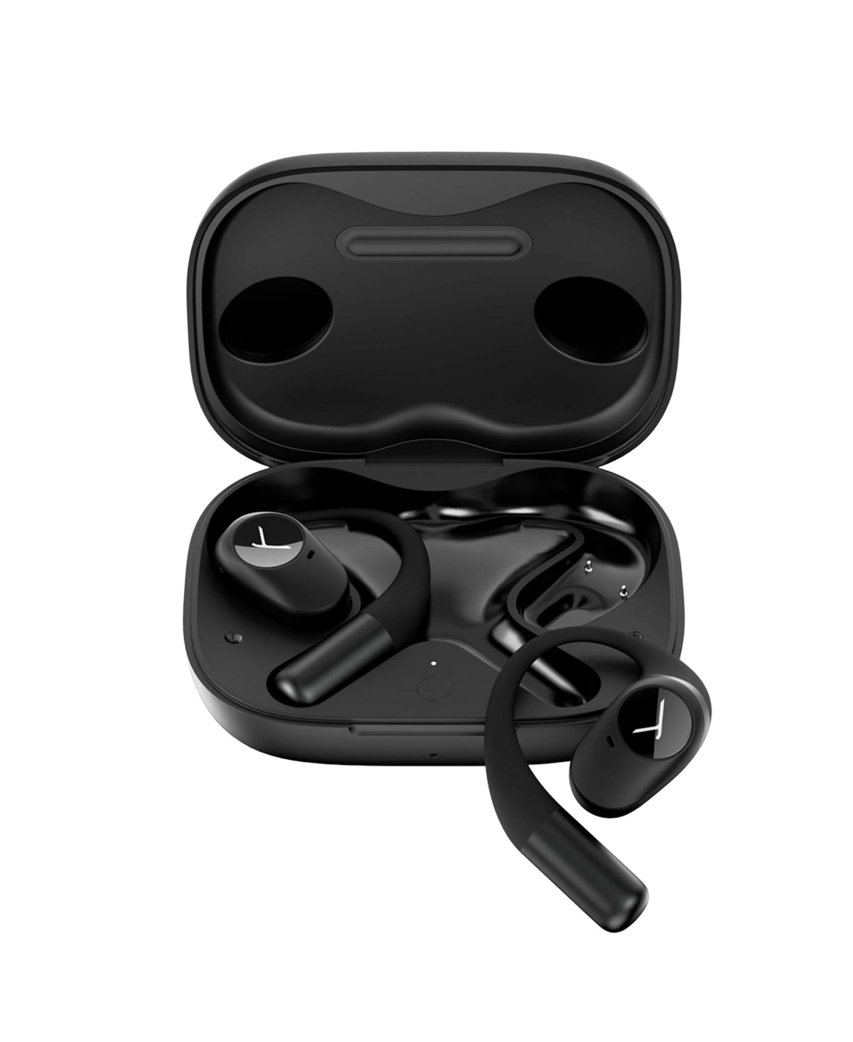 beyerdynamic Amiron 200 Open-Ear Wireless Earphones with Ear Hooks  Bluetooth 5.3  IP54  36-Hour Battery Life  Sport - Black.