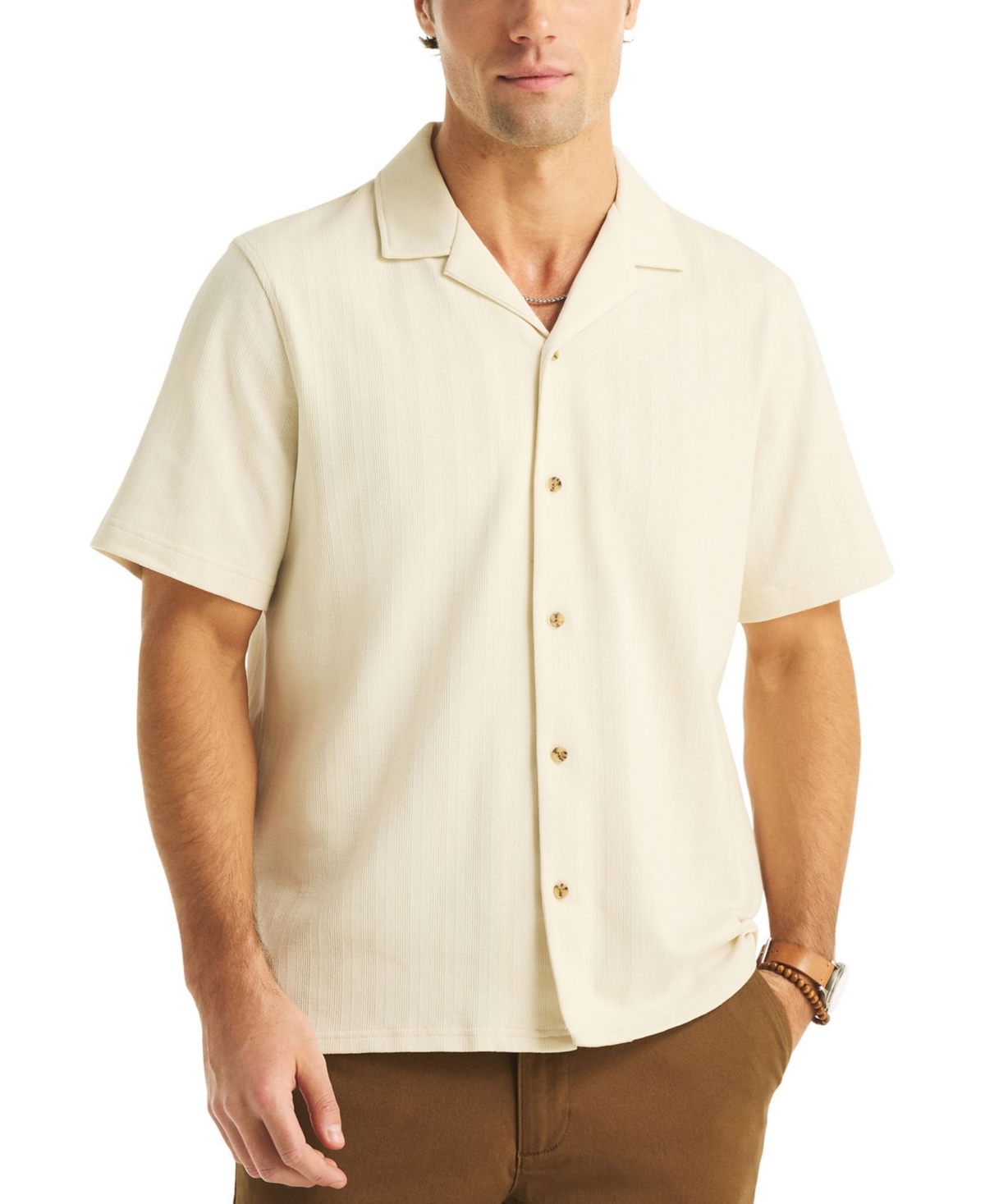 Click here for Nautica Mens Jacquard Short-Sleeve Polo Shirt - Na... prices