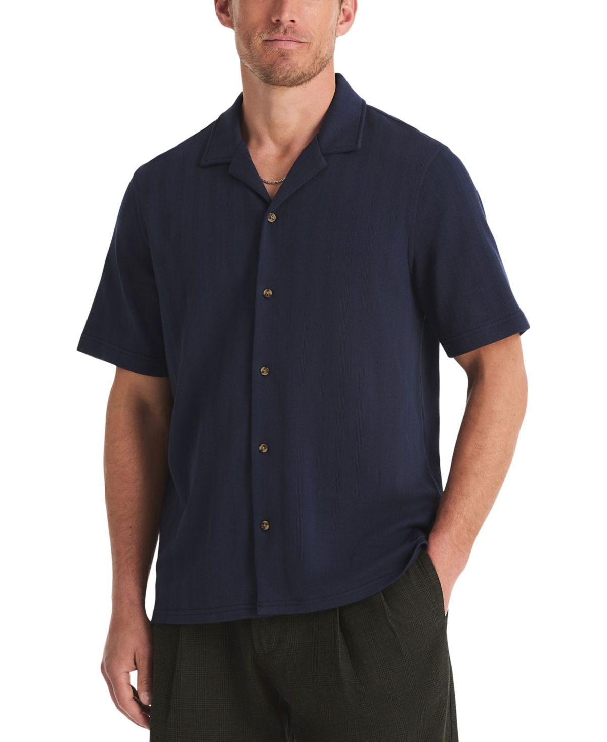Click here for Nautica Mens Jacquard Short-Sleeve Polo Shirt - Na... prices