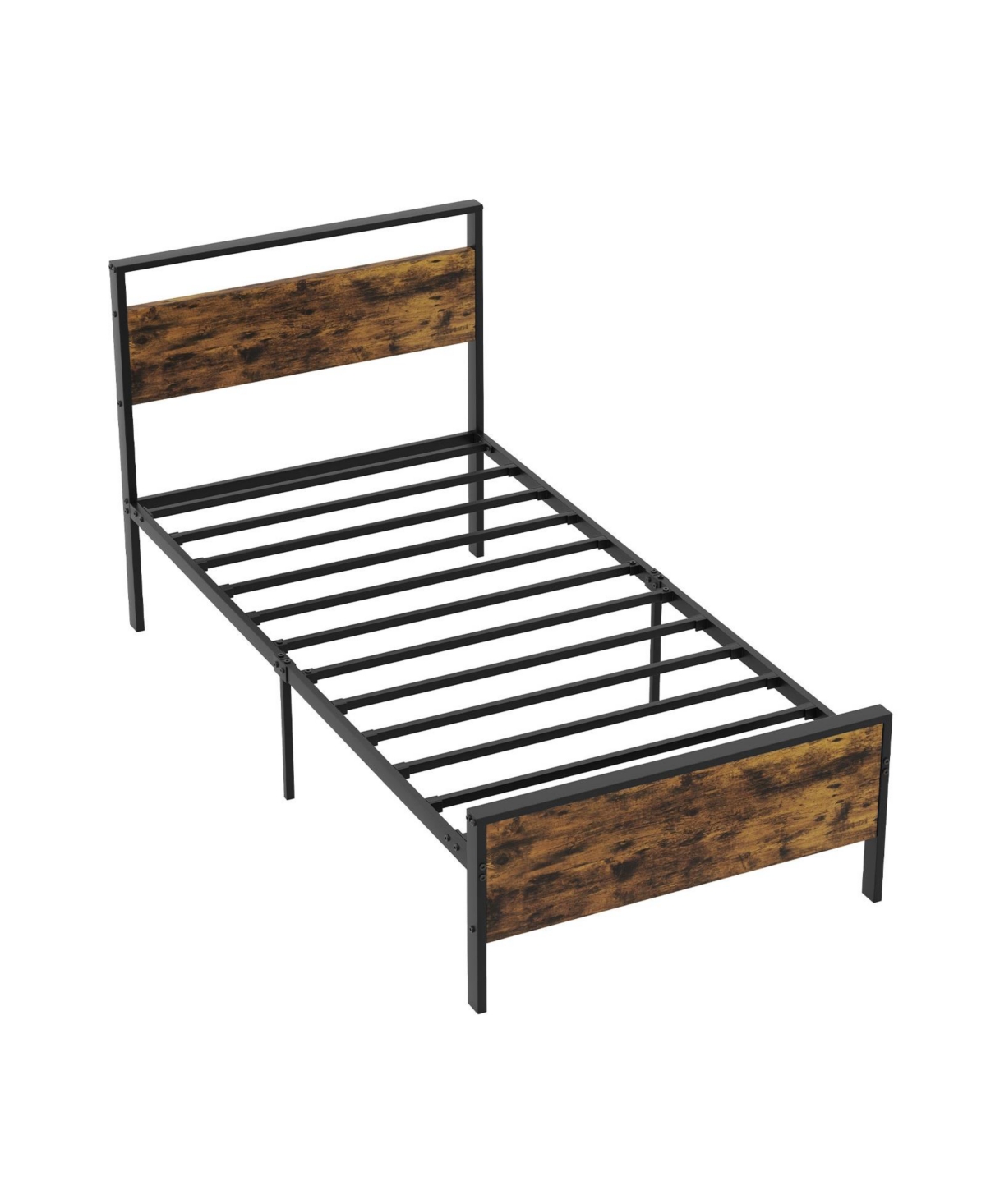 Click here for Slickblue Metal Platform Bed Frame with Wooden Hea... prices