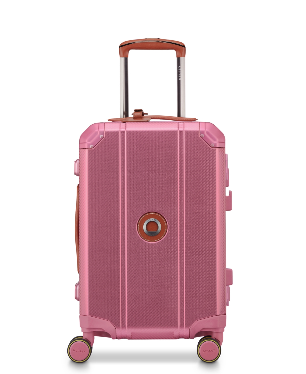 Click here for Delsey Paris AluR Carry-On Spinner - Pink prices