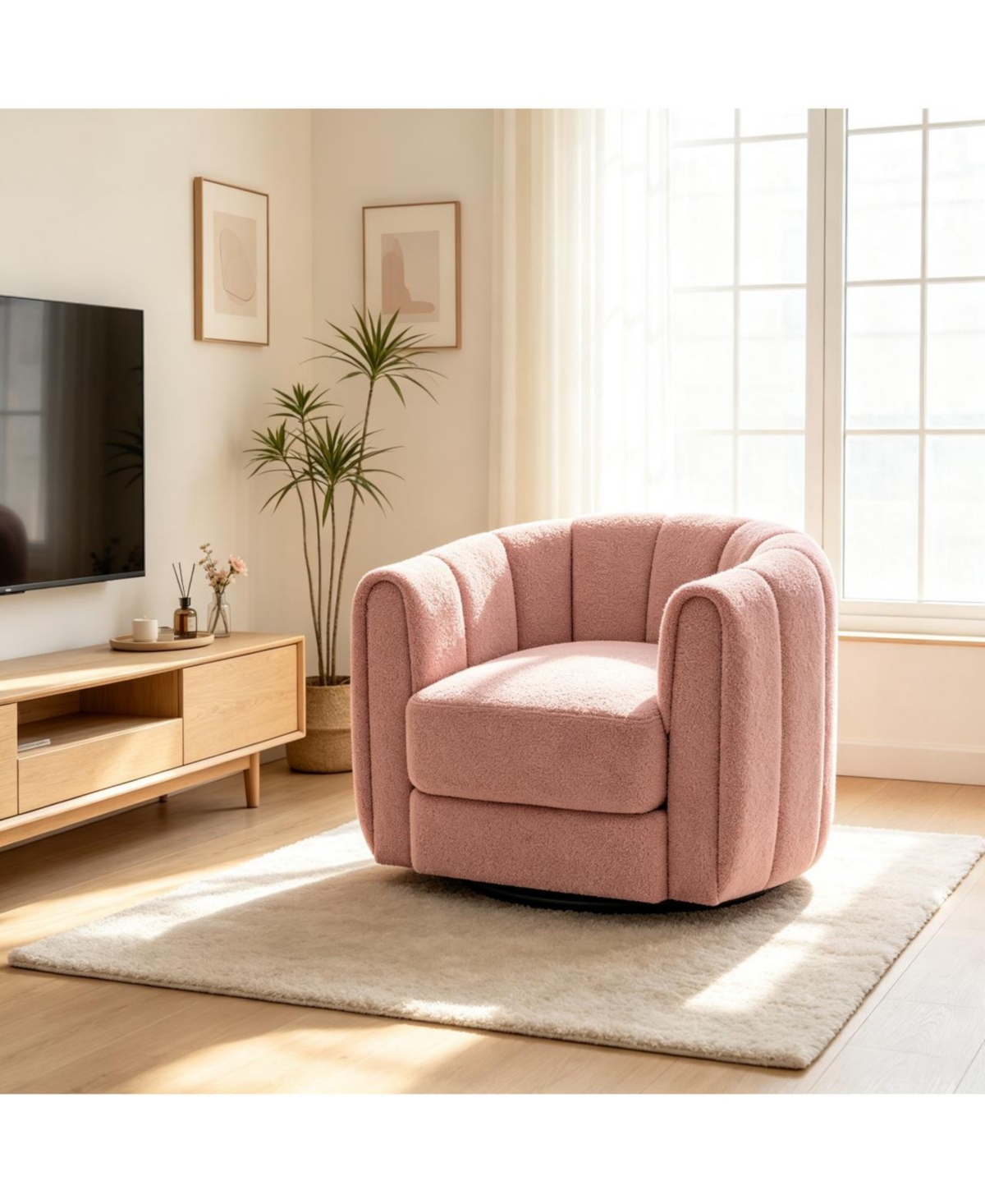 Click here for Swivel Accent Chair  Upholstered Barrel Armchair... prices