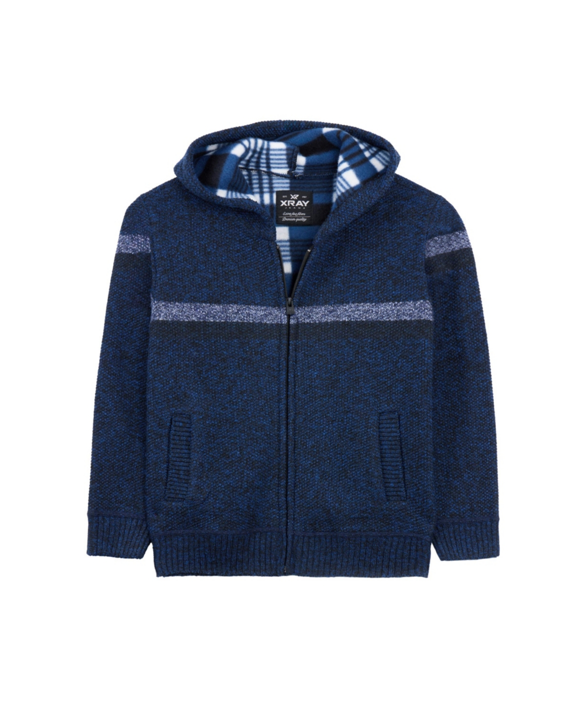 Click here for Xray Boys Full Zip Hooded Sweater With Stripes And... prices
