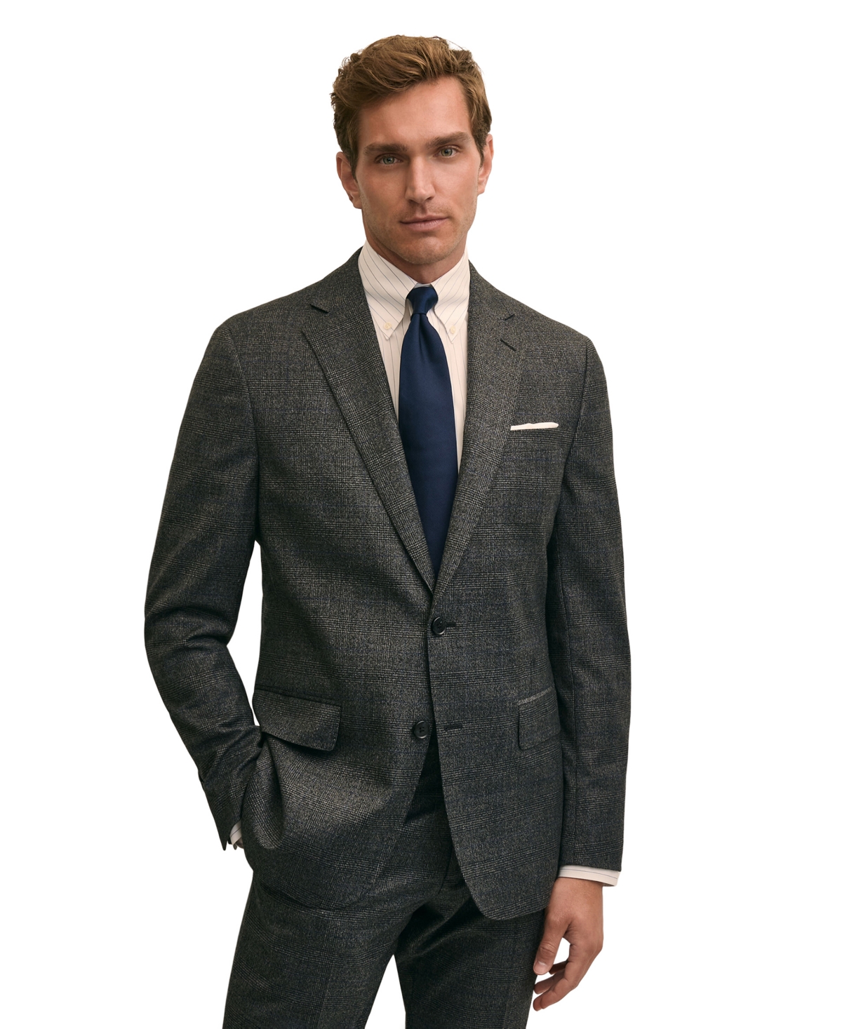Click here for B by Brooks Brothers Mens Classic-Fit Wool Blend S... prices