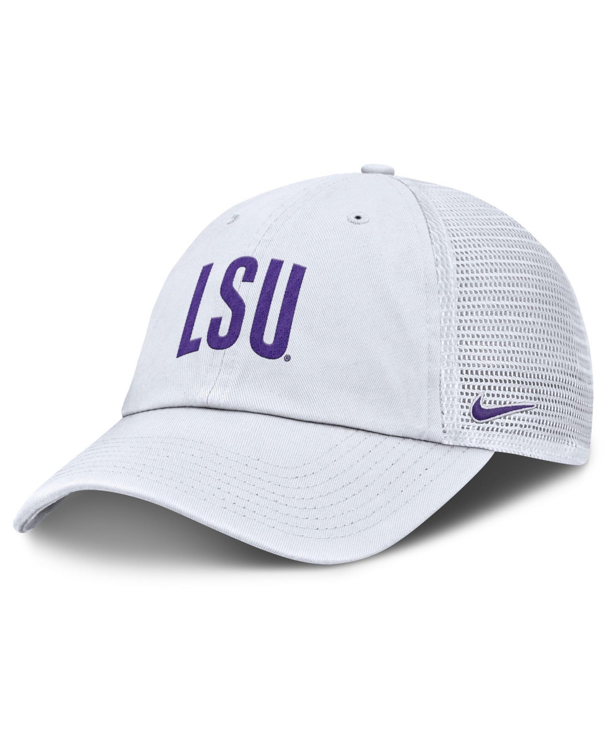 Click here for Nike Mens White Lsu Tigers Club Campus Trucker Adj... prices