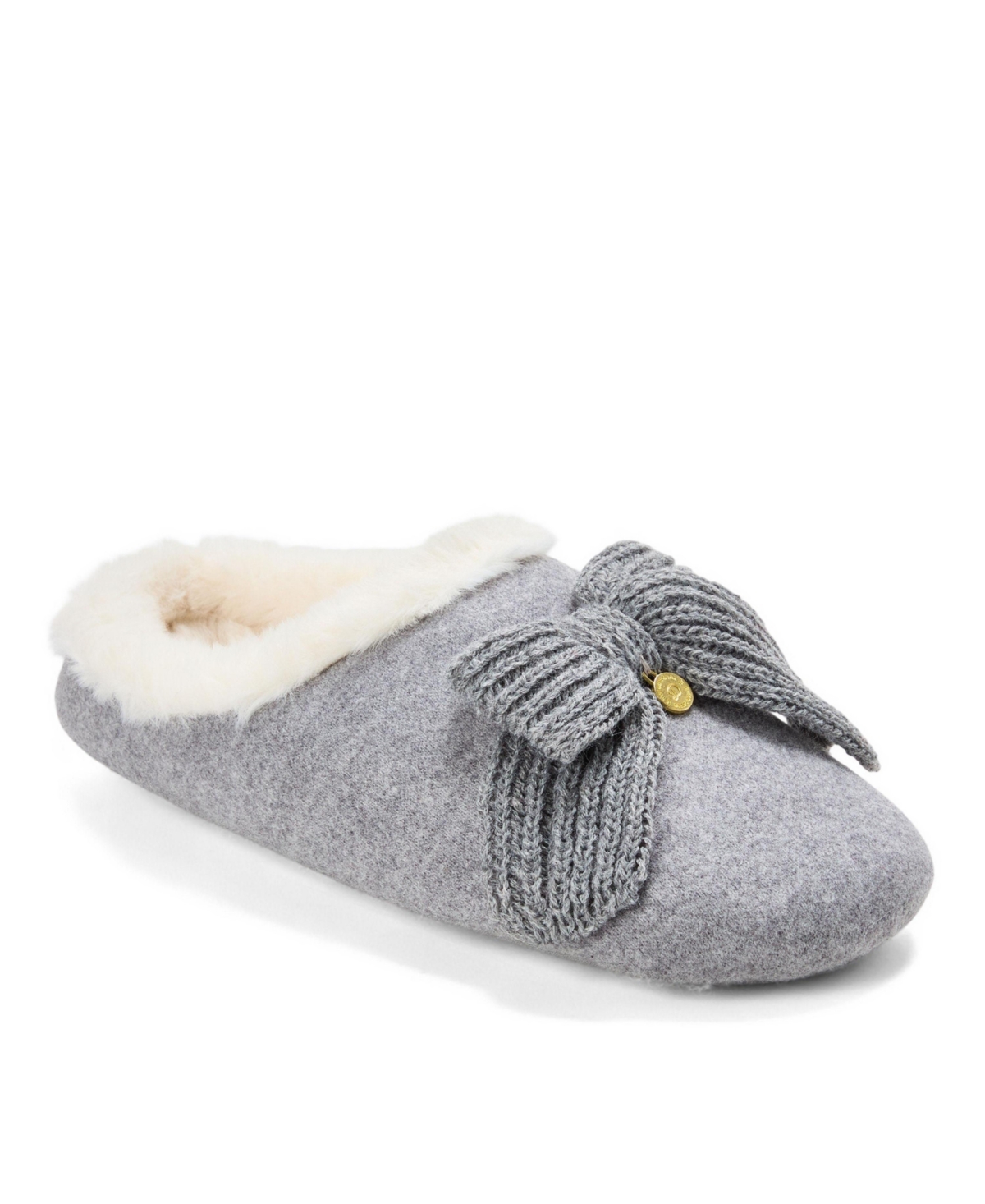 Click here for Dearfoams Womens Josie Knit Clog Slipper with Bow... prices
