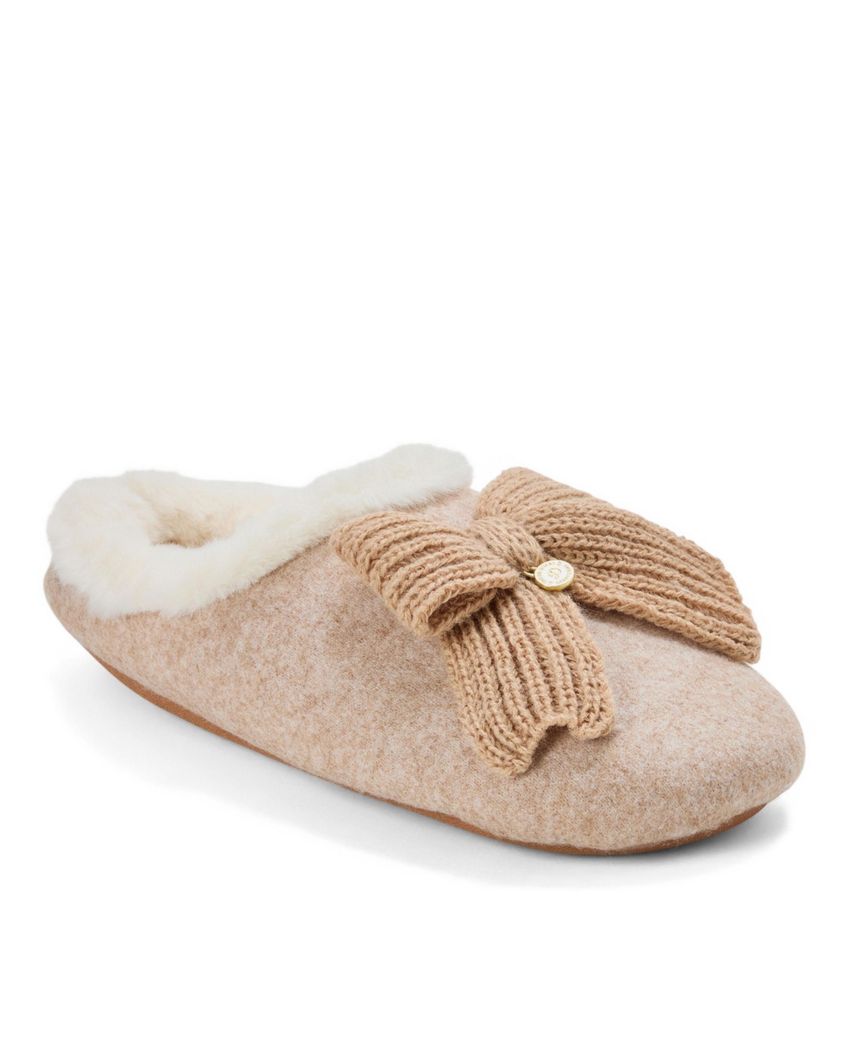 Click here for Dearfoams Womens Josie Knit Clog Slipper with Bow... prices