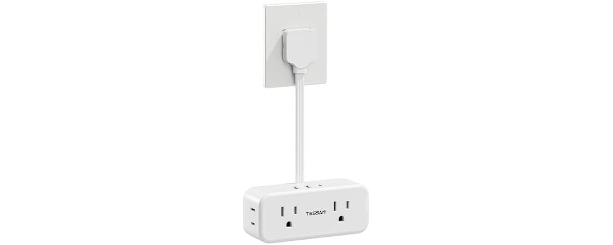 Click here for Tessan Wall Outlet Extender with 0.5Ft  1 Usb C  2... prices