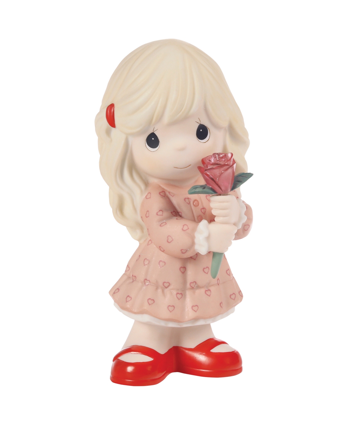 Click here for Precious Moments Girl Holding Rose Figurine - Mult... prices