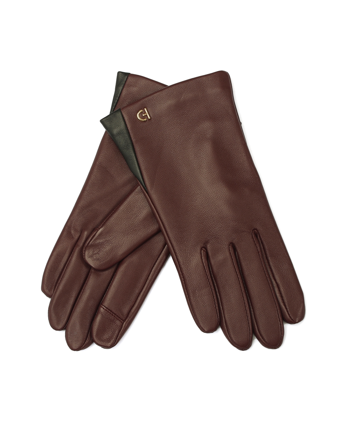 Click here for Cole Haan Womens Leather Palm Vented Gloves - Pino... prices