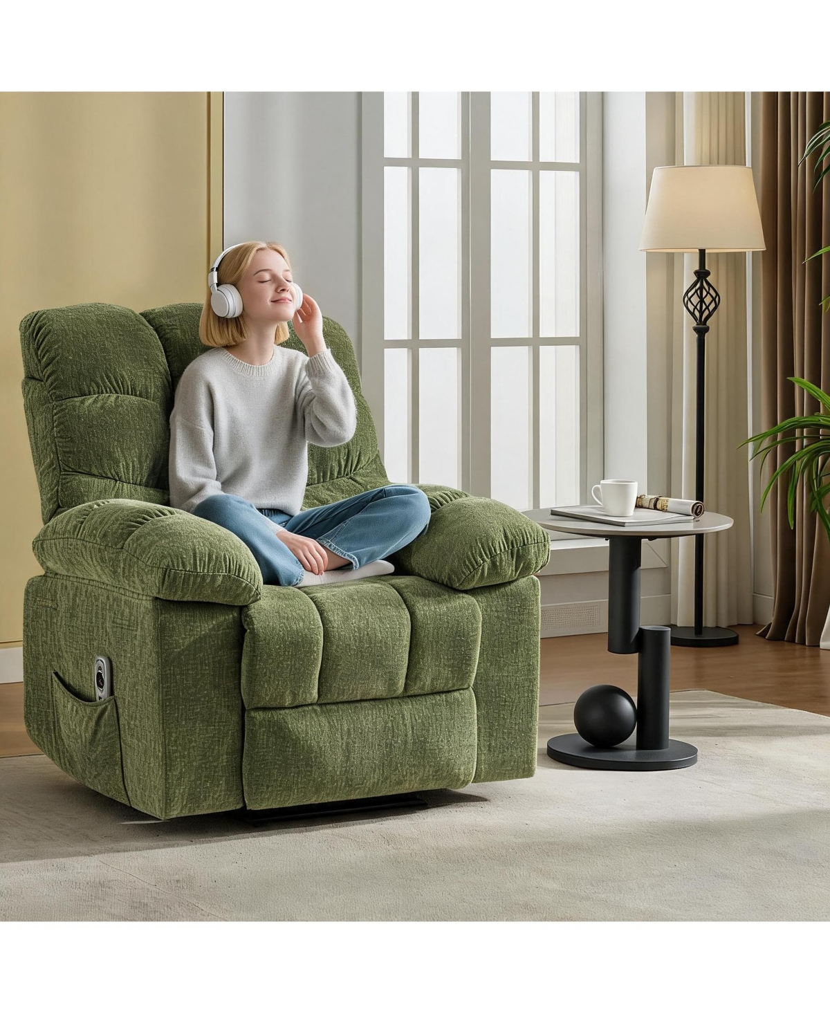 Click here for 30x26x20 In Rocking Chair with Chenille Upholstery... prices