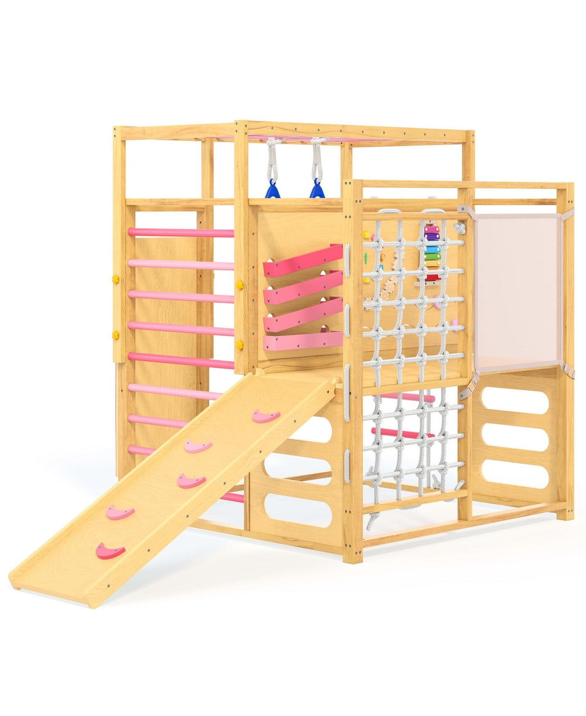 Click here for 9-in-1 Outdoor Jungle Gym  Wooden playground for k... prices
