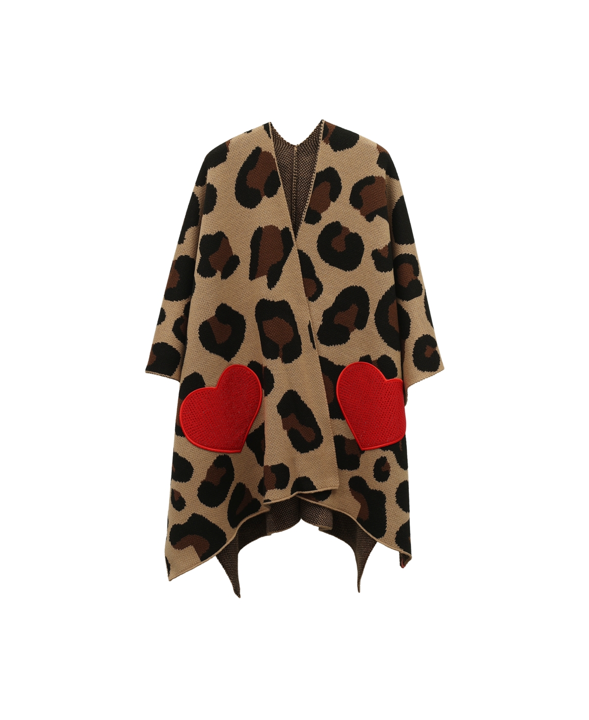 Click here for Kurt Geiger Womens Leopard Hotfix Heart Ruana - Re... prices