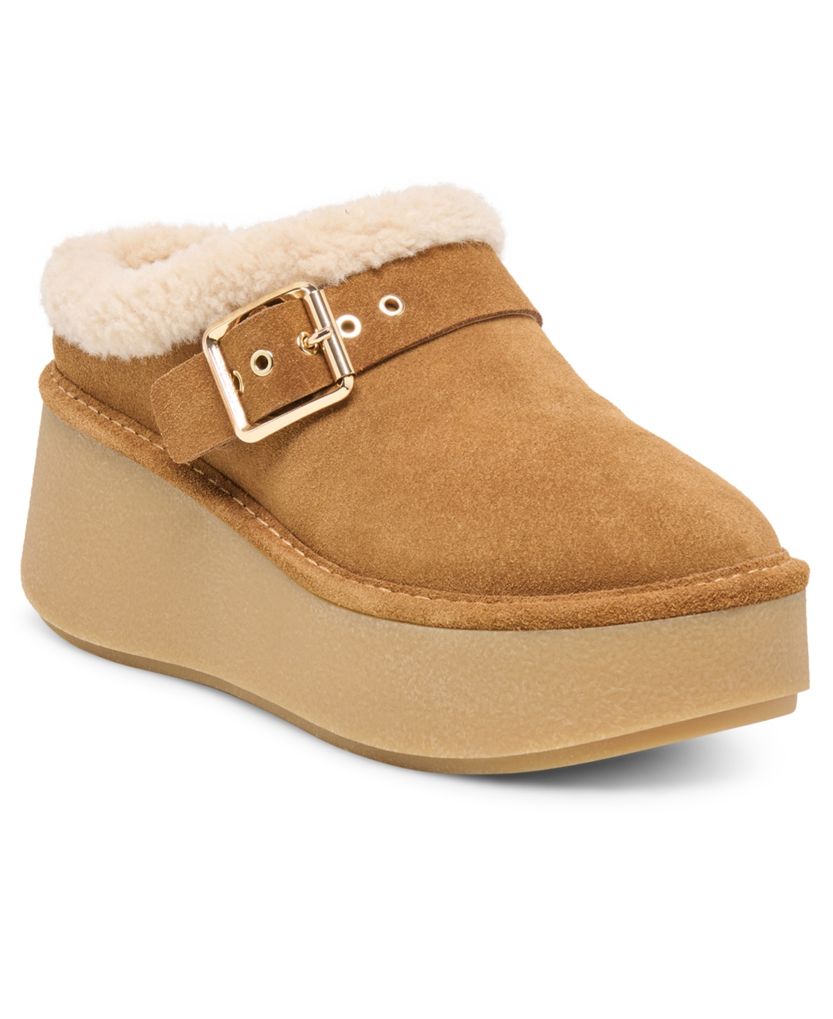 Click here for Dolce Vita Womens Oslo Plush Cozy Buckle Platform... prices