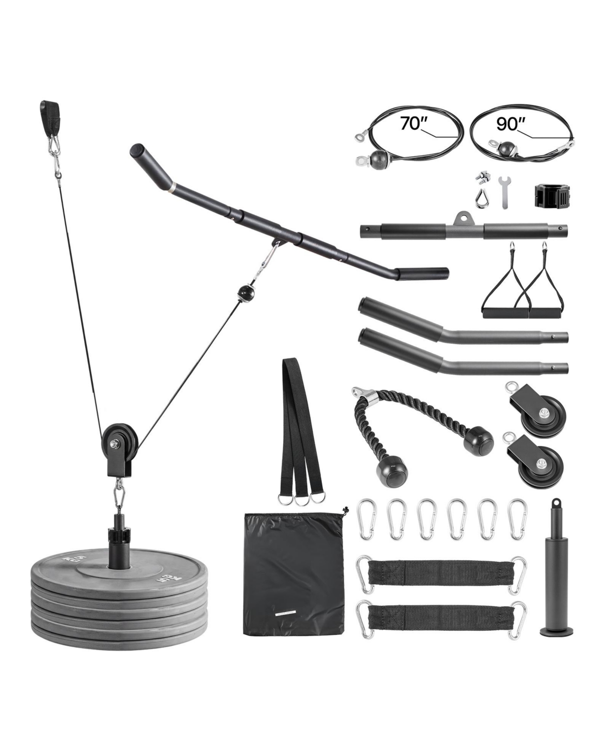 Click here for Hongge 2-Piece Lat and Lift Pulley System with Ste... prices