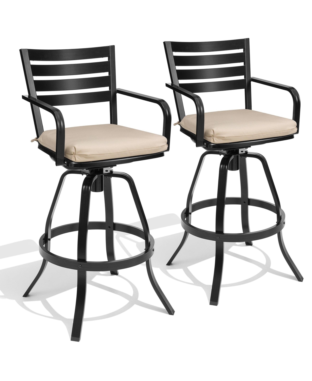 Click here for Pellebant Outdoor Patio Bar Stools with Sunbrella... prices