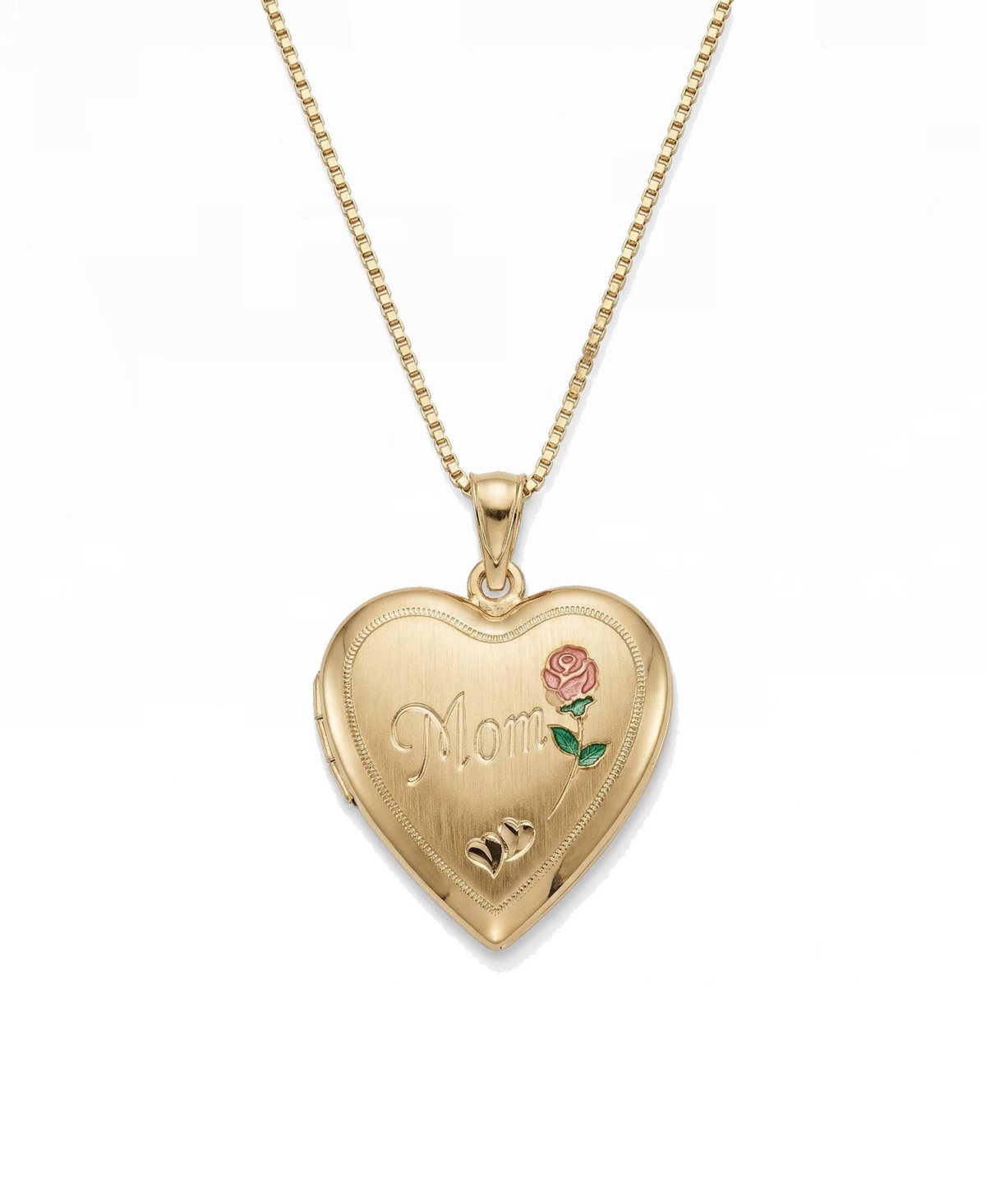 Click here for The M Jewelers Mom Mini Rose Photo Locket Necklace... prices