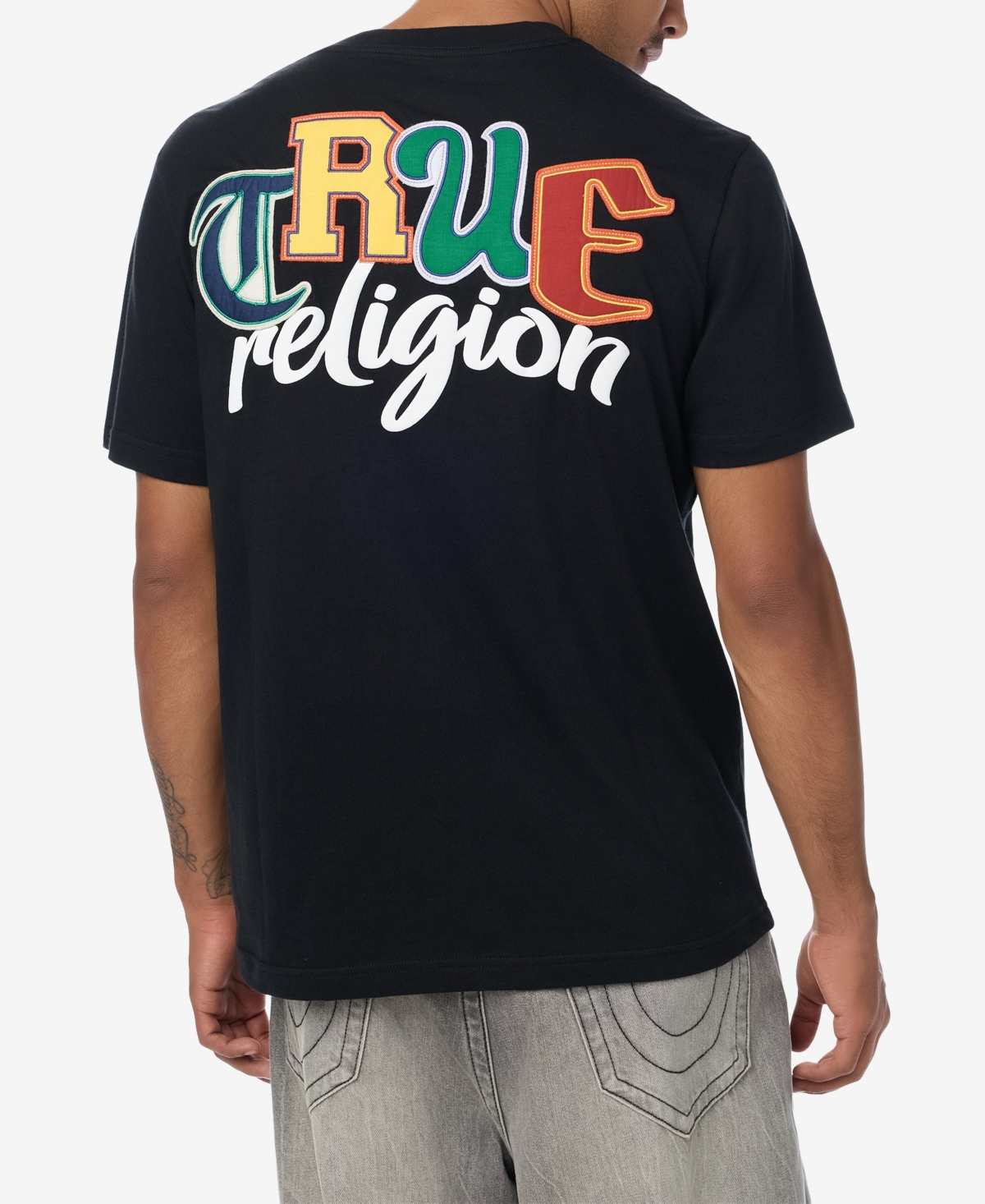 Click here for True Religion Mens Collegiate Applique Regular-Fit... prices