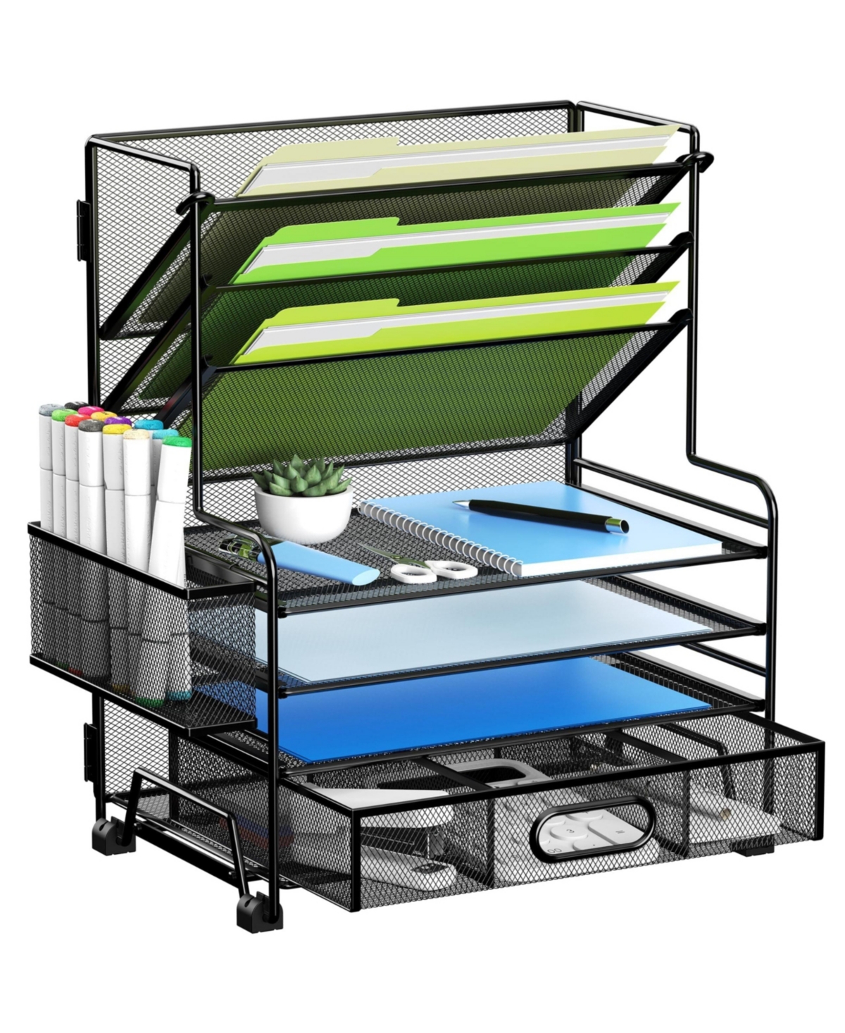 Click here for Danrong 4-Tier Document Tray and 3-Slot File Organ... prices