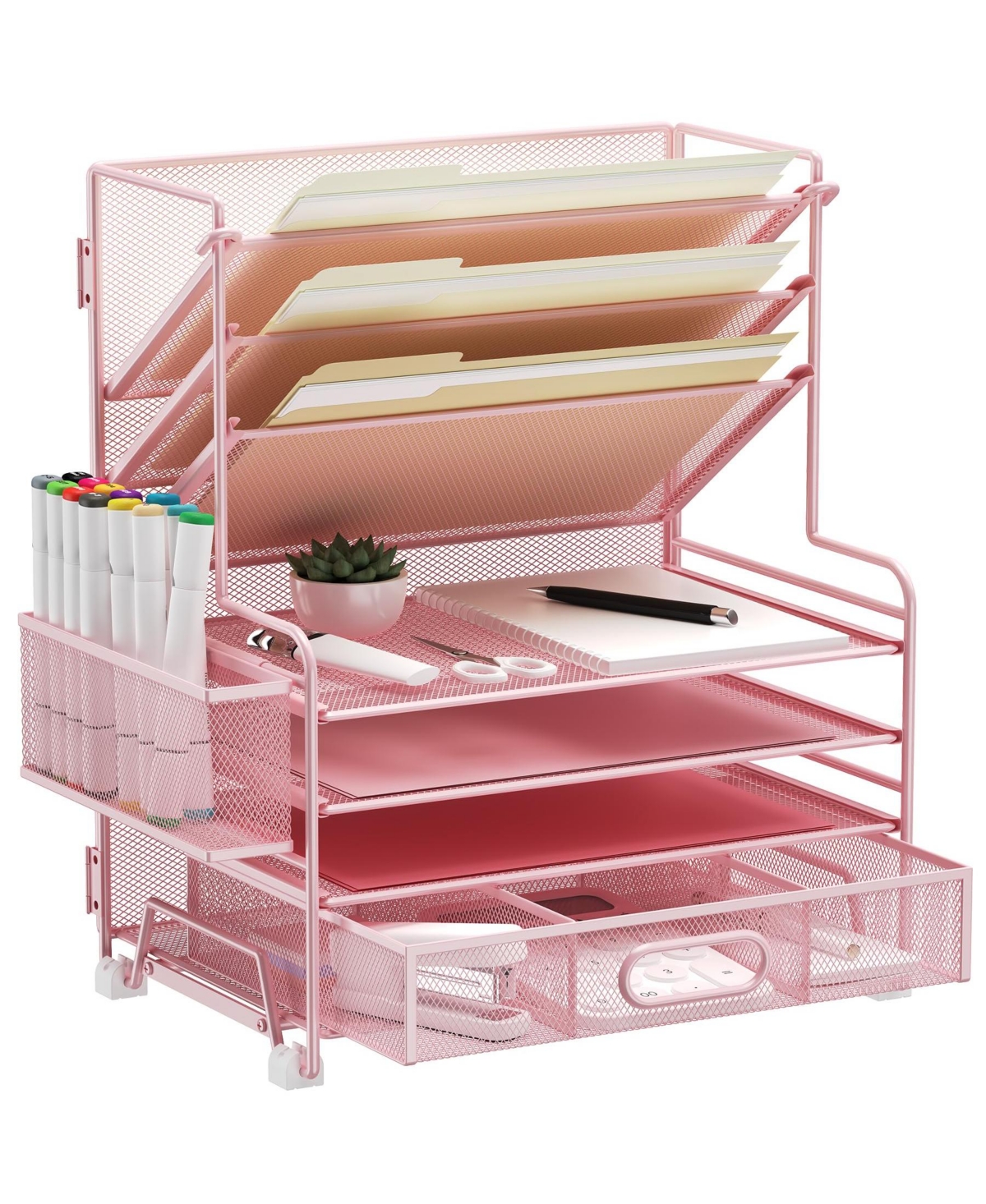 Click here for Danrong 4-Tier Document Tray and 3-Slot File Organ... prices