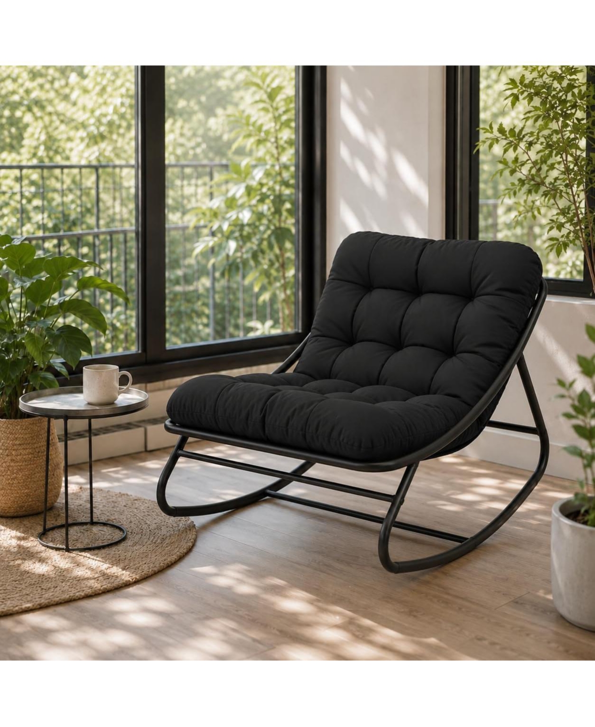 Click here for gaomon Outdoor Foldable Rocking Chair with Padded... prices