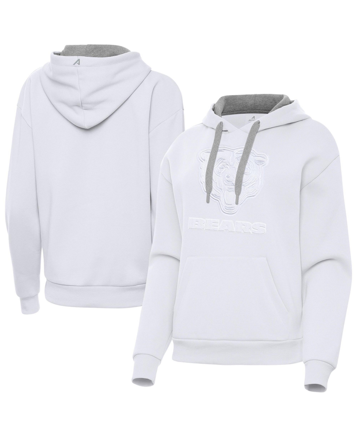 Click here for Antigua Womens White Chicago Bears Victory Pullove... prices