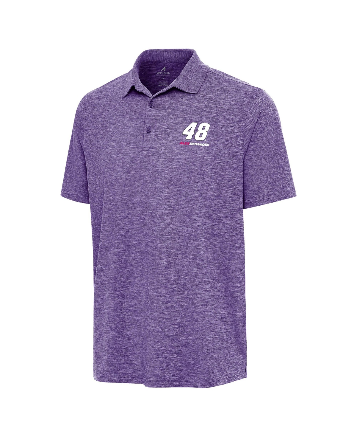 Click here for Antigua Mens Heather Purple Alex Bowman Par 3 Polo... prices