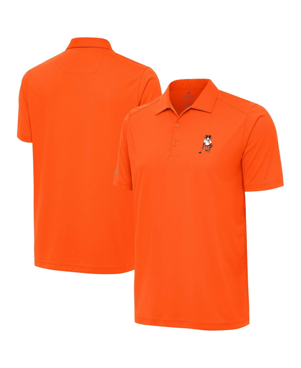 Click here for Antigua Mens Orange Clemson Standing Tiger Golf Tr... prices