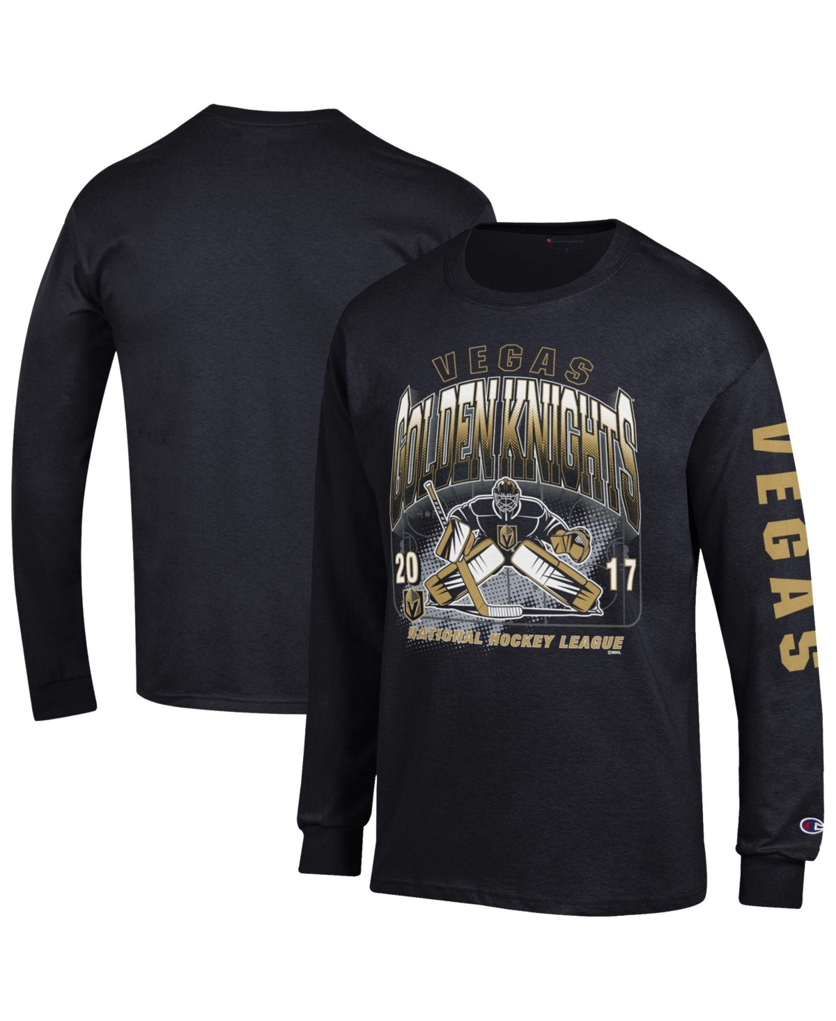 Click here for Champion Mens Black Vegas Golden Knights Long slee... prices