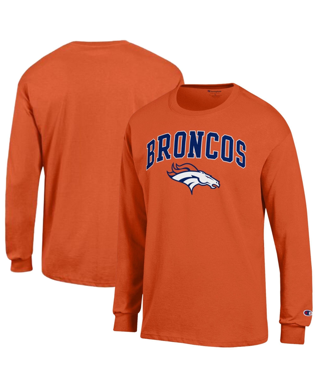 Click here for Champion Mens Orange Denver Broncos Arch Over Logo... prices