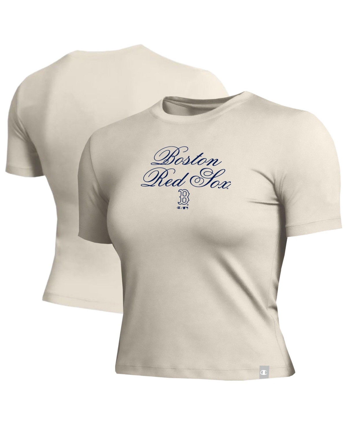 Click here for Champion Womens Boston Red Sox Fitted Cropped T-Sh... prices