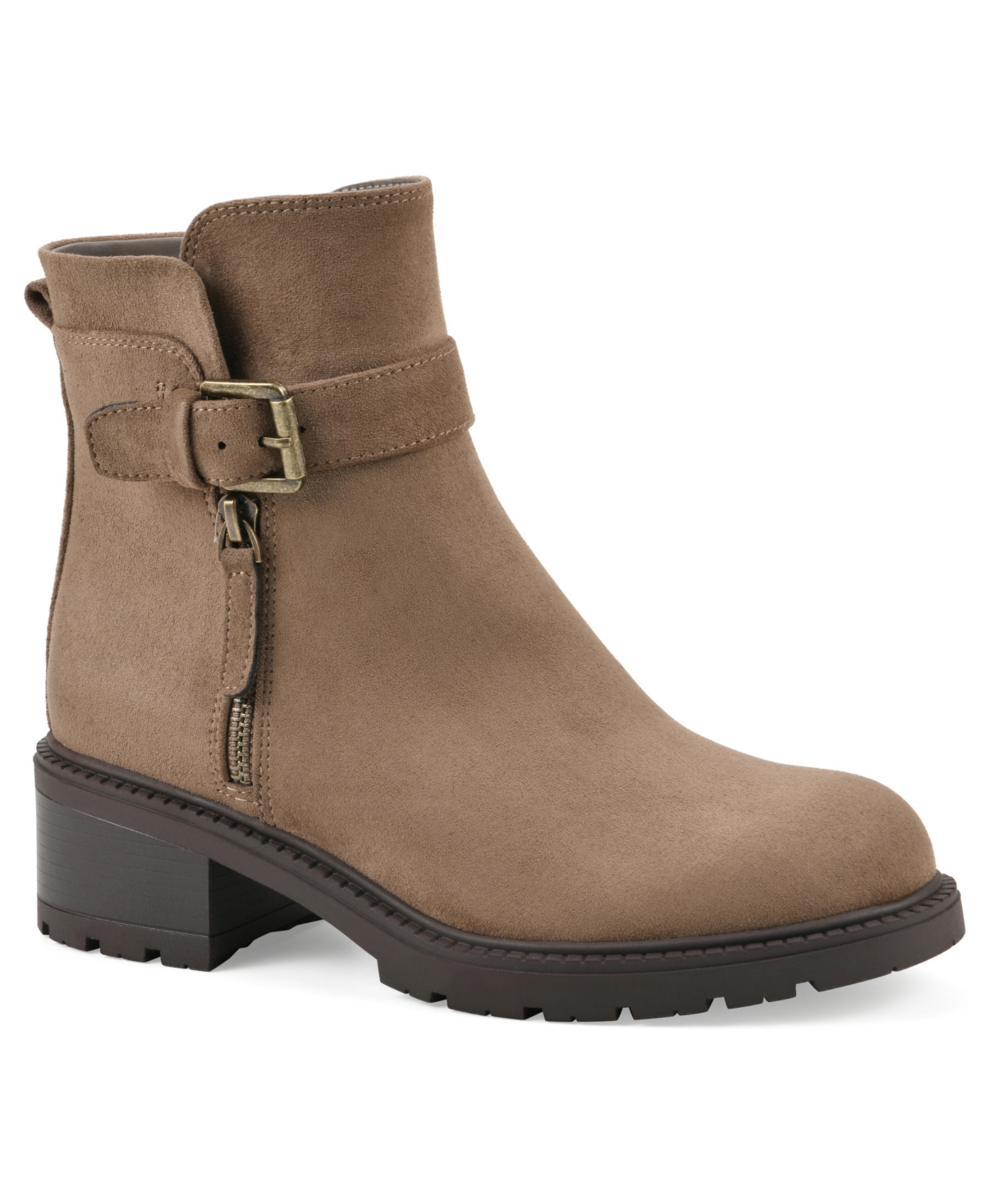 Click here for White Mountain Womens Bodie Lug Sole Booties - Dar... prices