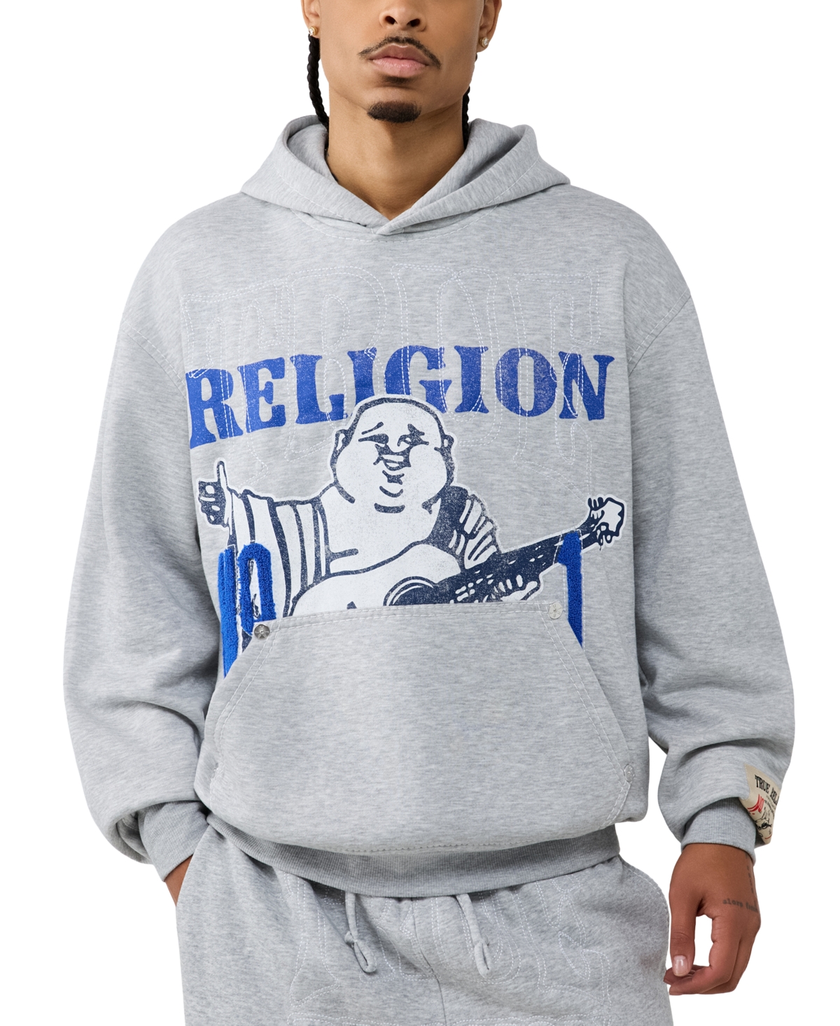 Click here for True Religion Mens Buddha Logo Graphic Hoodie - He... prices