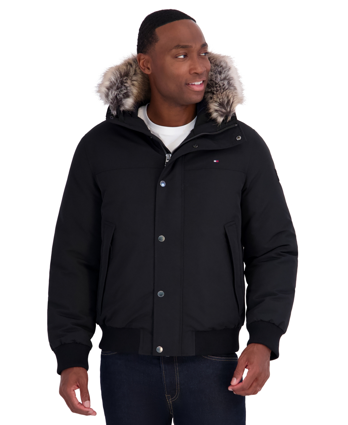 Click here for Tommy Hilfiger Mens Snorkel Bomber Regular-Fit Jac... prices