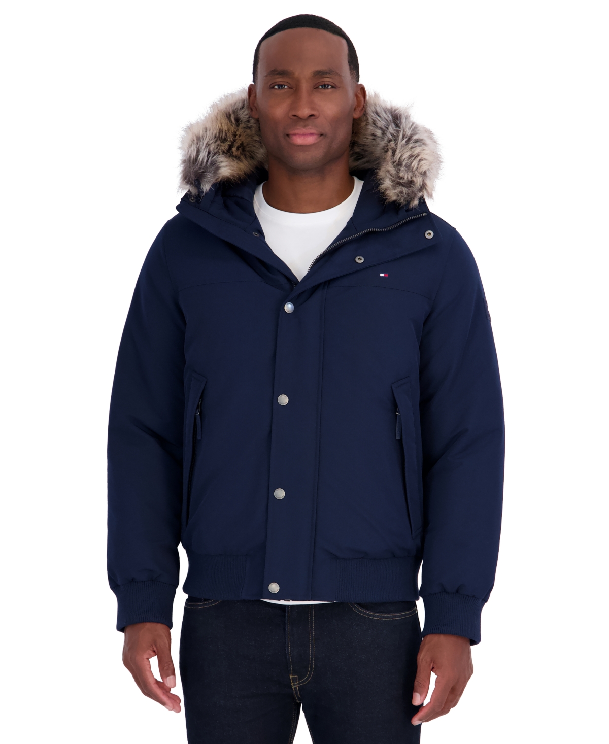 Click here for Tommy Hilfiger Mens Snorkel Bomber Regular-Fit Jac... prices