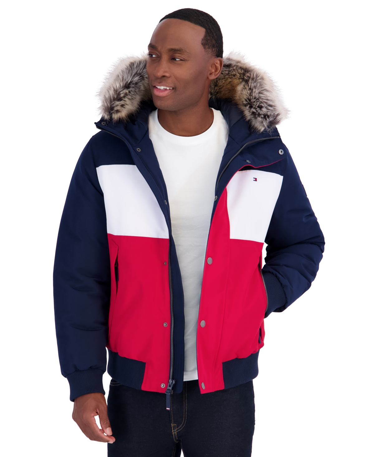 Click here for Tommy Hilfiger Mens Snorkel Bomber Regular-Fit Jac... prices