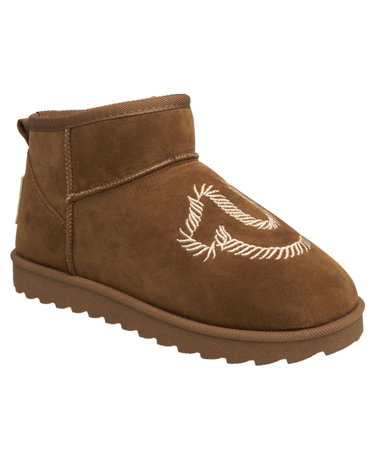 Click here for True Religion Womens Dua Faux Suede Horseshoe Logo... prices