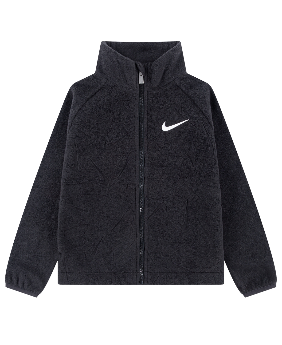 Click here for Nike Girls 4-6X Swoosh Fleece Jacket - Black prices