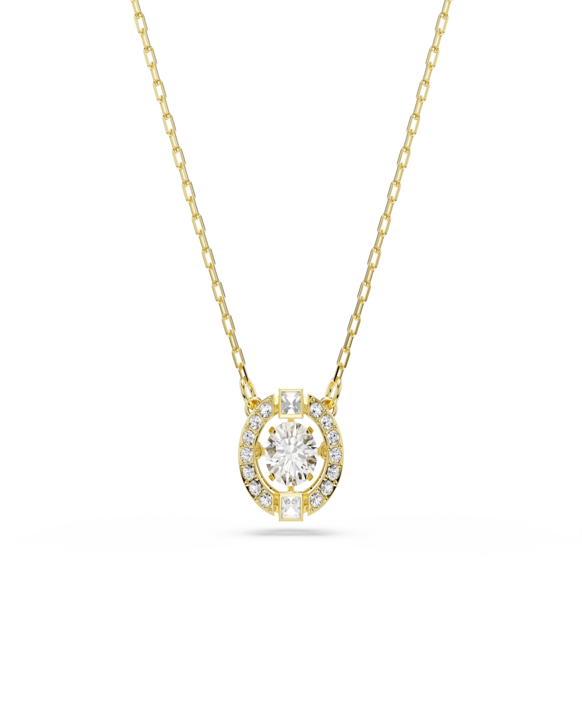 Click here for Swarovski Gold-Tone Plated White Crystals Necklace... prices