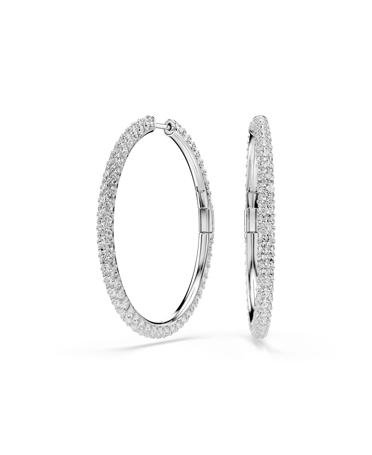 Click here for Swarovski Sterling Silver-Plated White Crystals Ea... prices