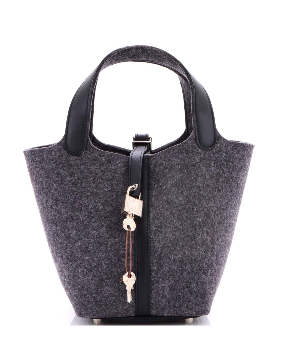 Click here for Pre-Owned Hermes Pm Picotin Lock Bag Felt with Lea... prices