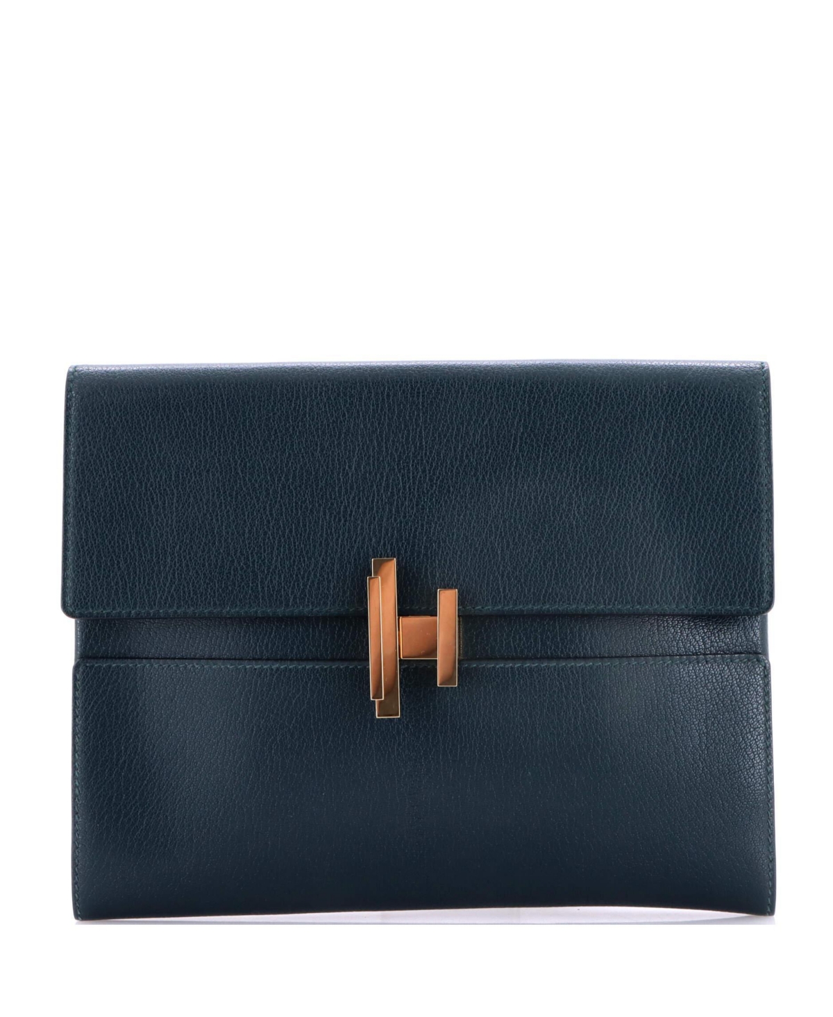 Click here for Pre-Owned Hermes Cinhetic Clutch Chevre Chamkila -... prices