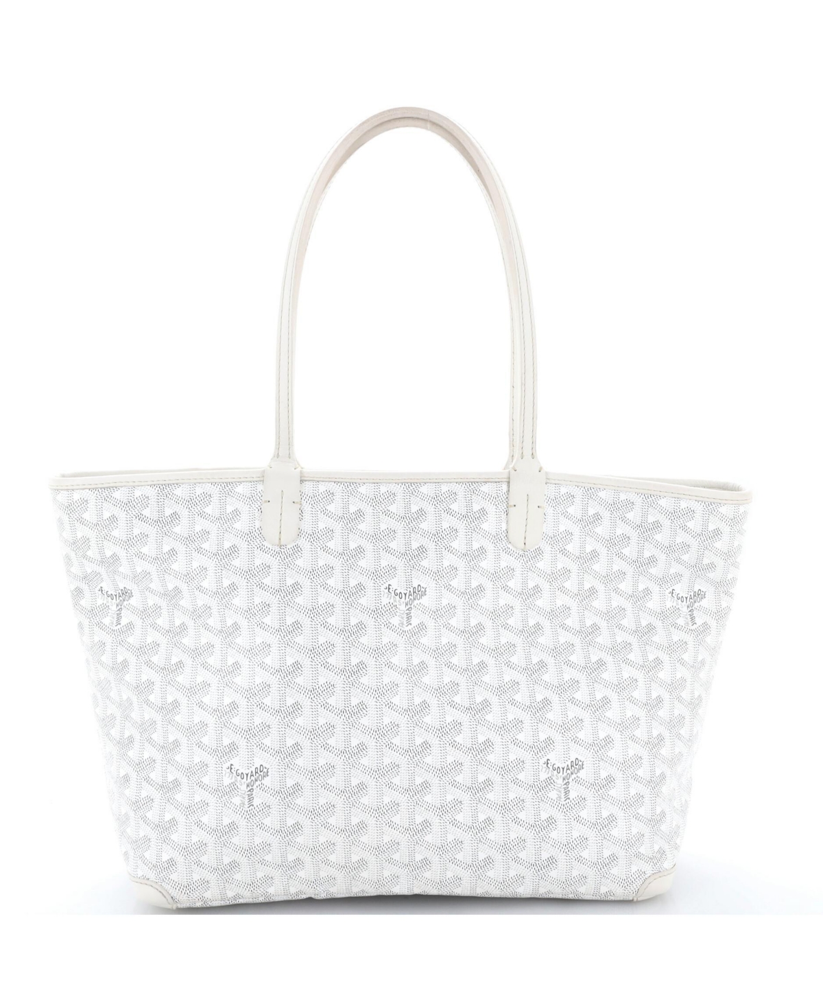 Click here for Pre-Owned Goyard Pm Artois Tote Coated Canvas - Wh... prices