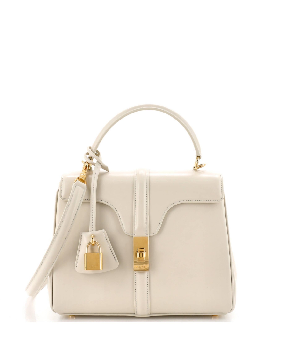 Click here for Pre-Owned Celine Small 16 Top Handle Bag Smooth Ca... prices