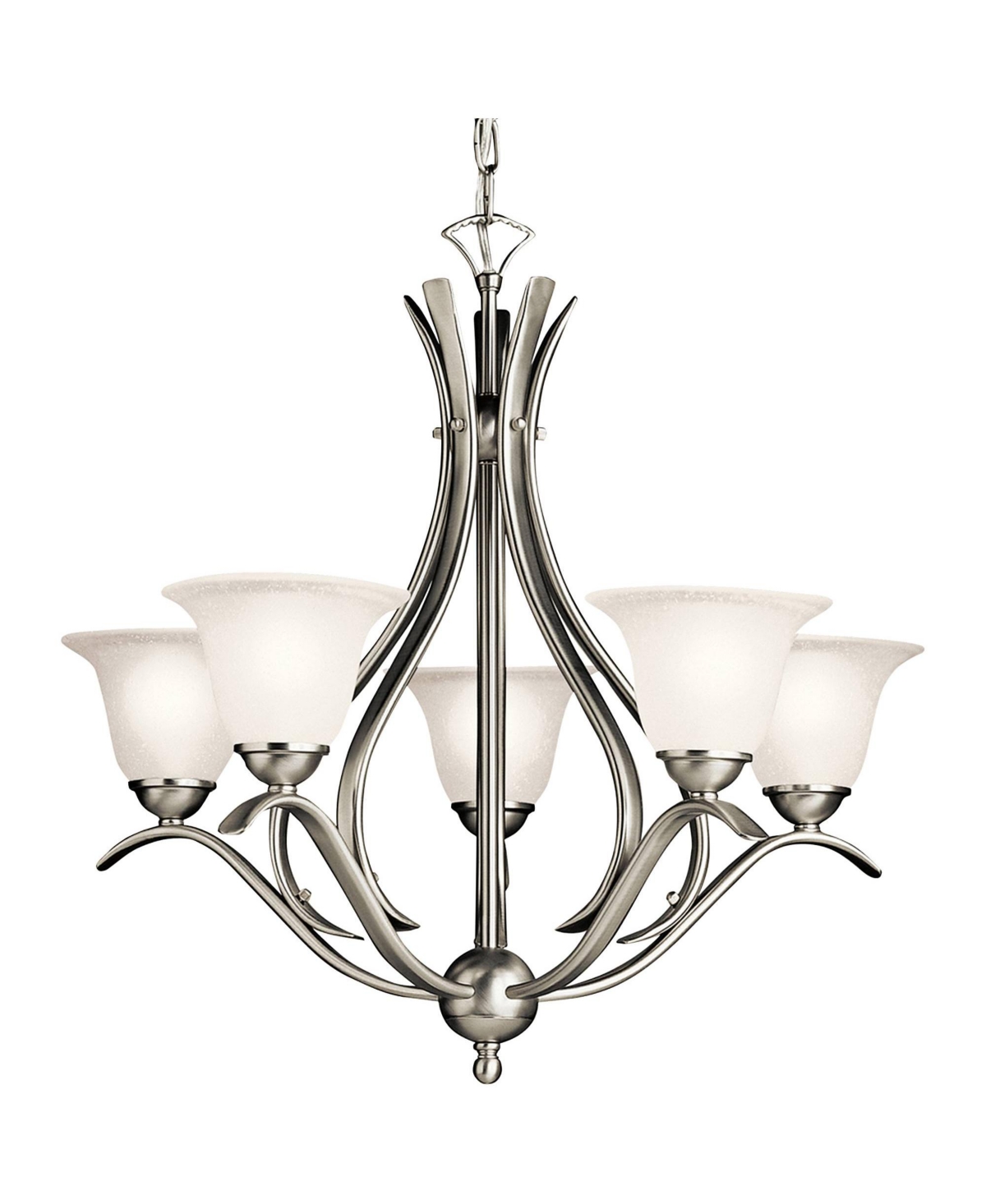 Click here for Kichler Dover 24 Wide Brushed Nickel 5-Light Chand... prices
